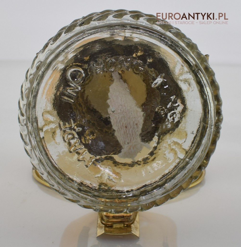 Starodawna lampa naftowa na ścianę. Zabytkowe oświetlenie. - EuroAntyki